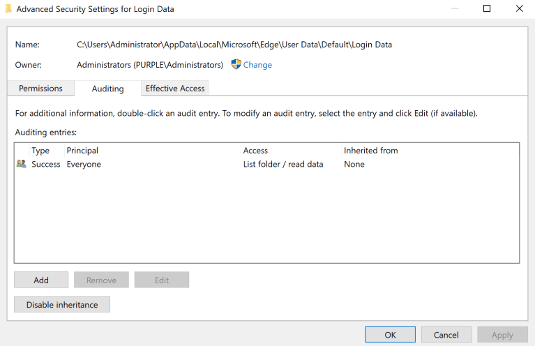 Browser Stored Credentials – Purple Team