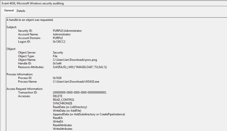 LSASS Dump – Windows Error Reporting – Purple Team