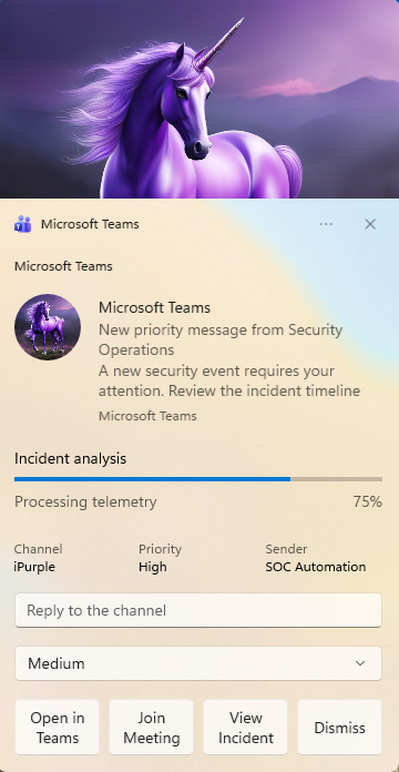 Toast Notifications – Purple Team