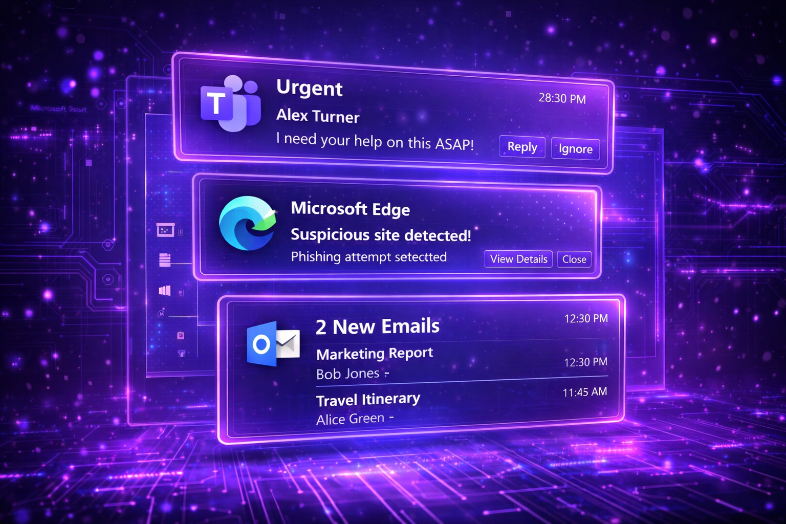 Toast Notifications – Purple Team