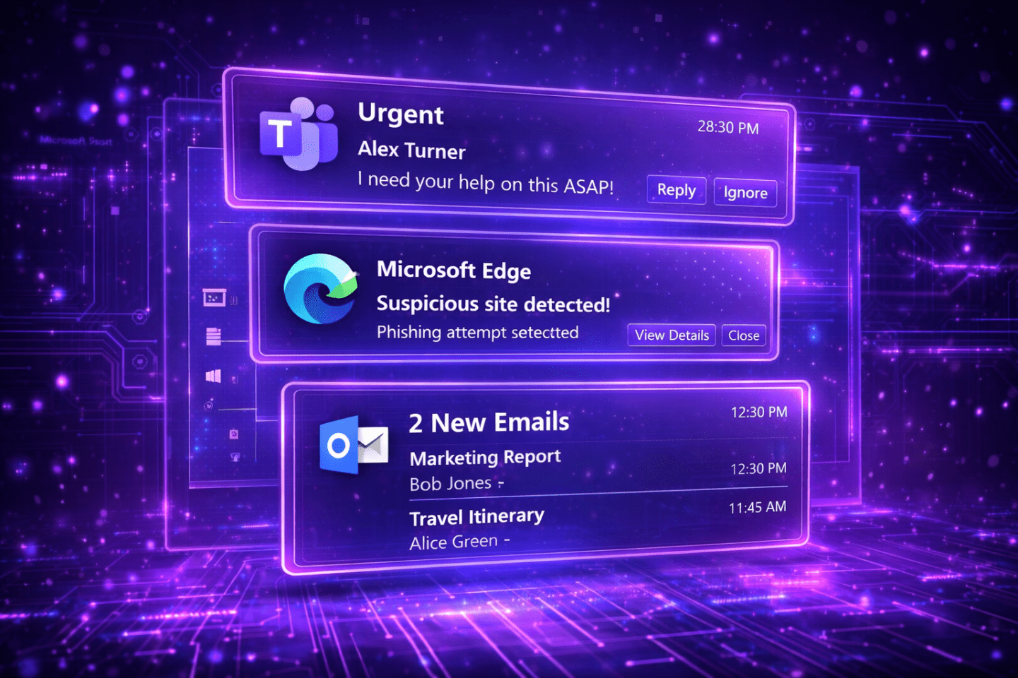 Toast Notifications – Purple Team